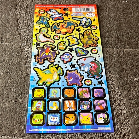 Pokemon | Design | Pokmon Sword And Shield Sticker Sheet Shiny Japan ...